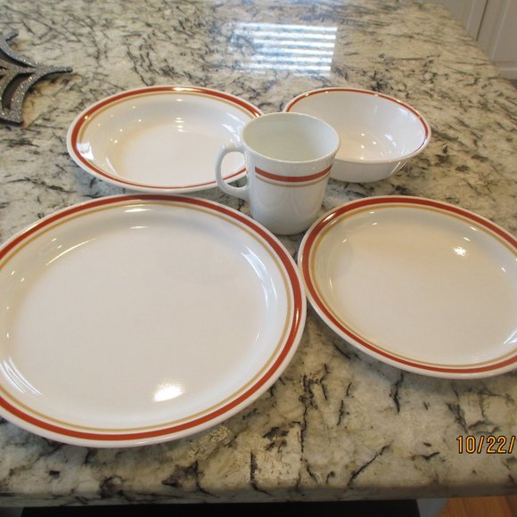 Corelle | Dining | Vintage 5 Pc Corning Corelle Cinnamon Chestnut ...